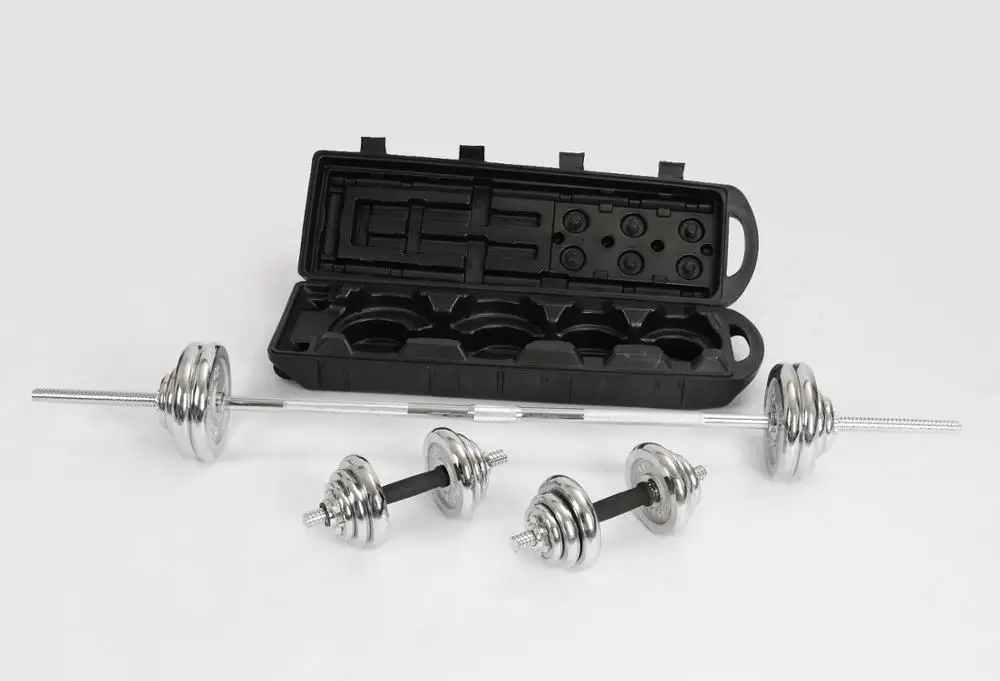 50kg Barbell Dumbbell Set Adjustable Dumbbell Set Gym Equipment Free ...