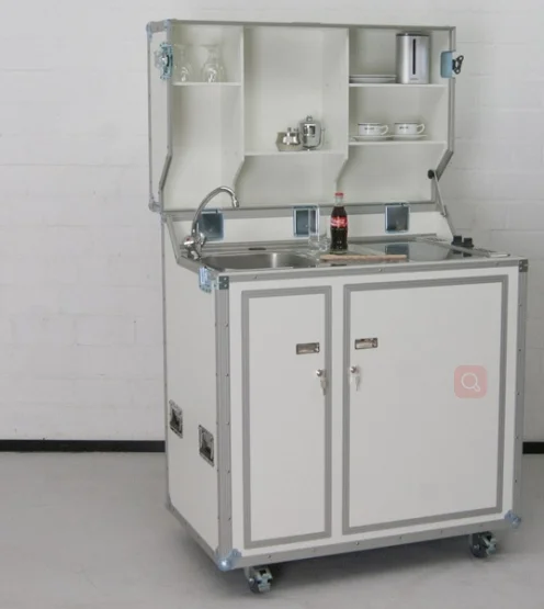 Colorful Mobile Flight Case for Cafeteria Kitchen Needs