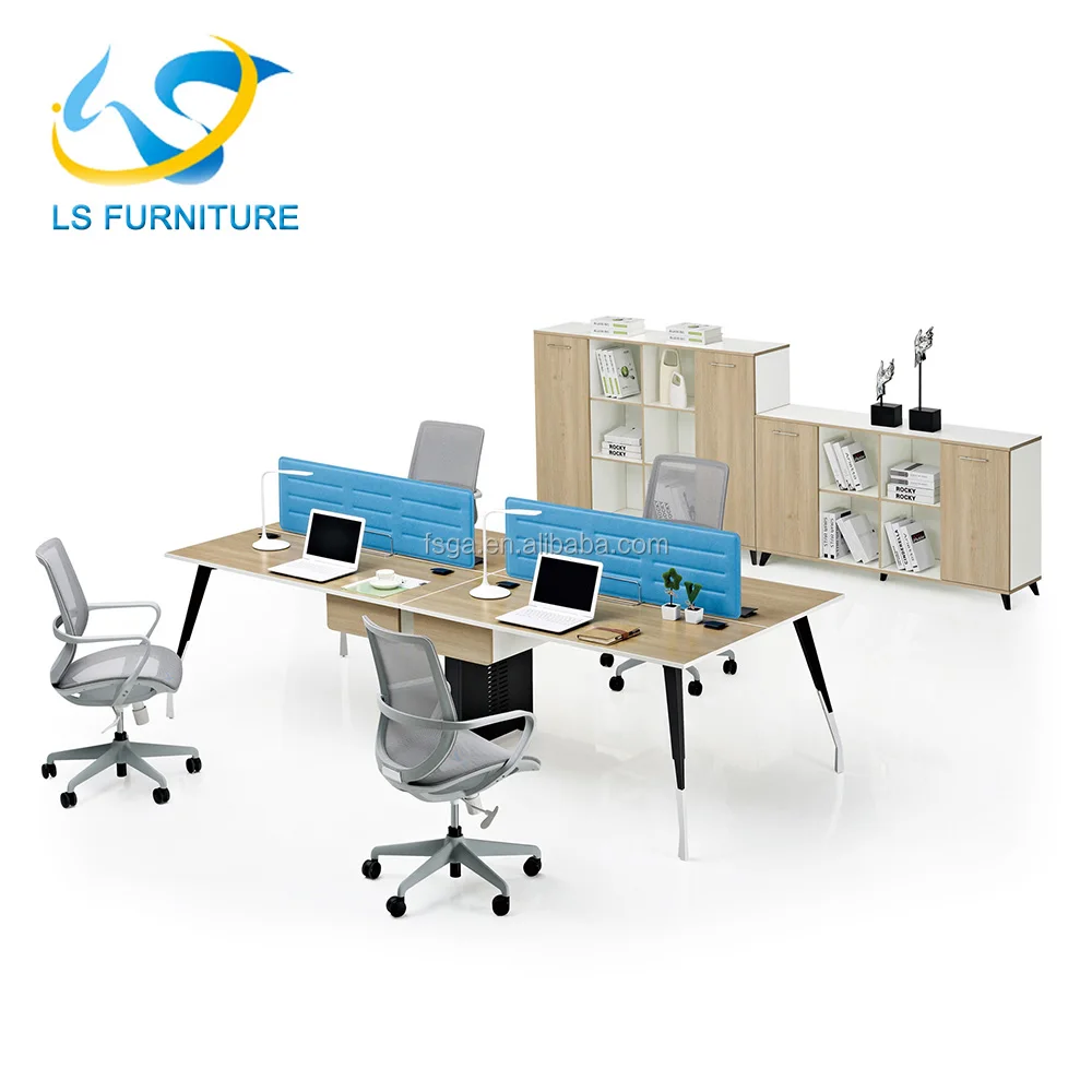 2017 New Model 6 Person Cluster Computer Workstation For Office Use ...