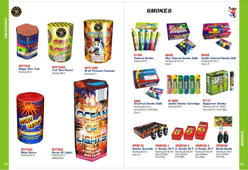 1.2" 25 Shots Colored Smoke Fireworks Or Daytime Fireworks - Buy ...