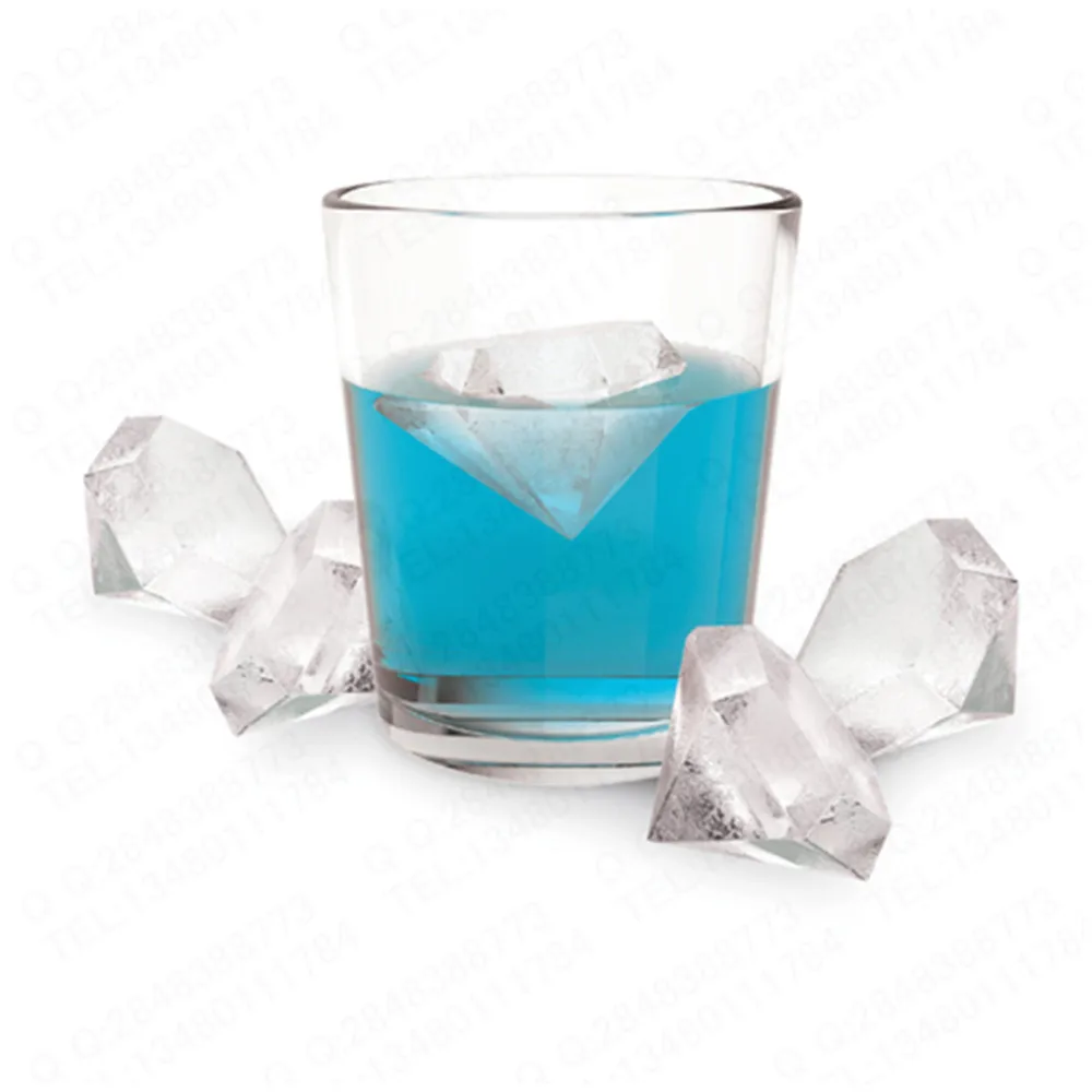 6Cavity Diamonds 3D Ice Cube Tay Chocolate Soap Mold Silicone Party ...