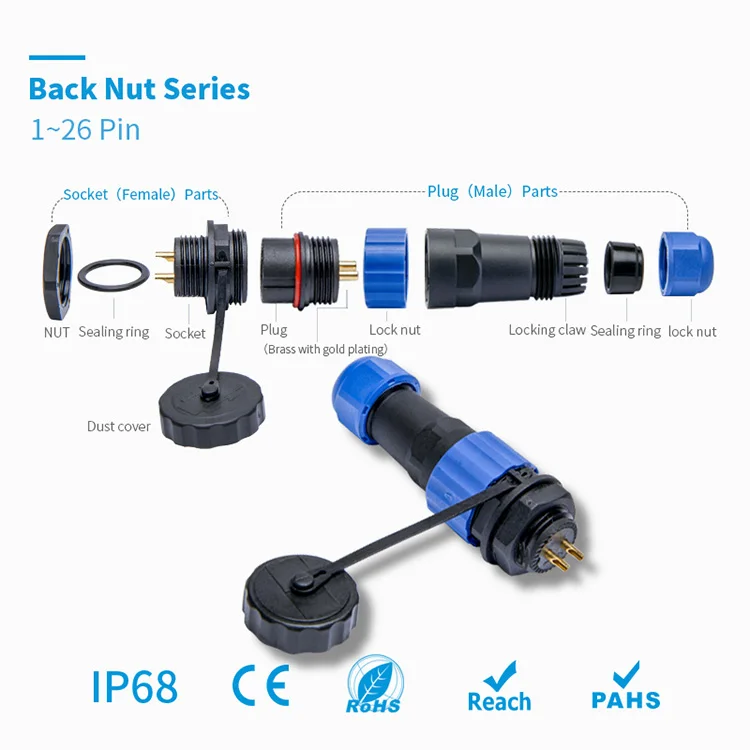 IP68 Waterproof Connector - Reliable LED & Automotive Use