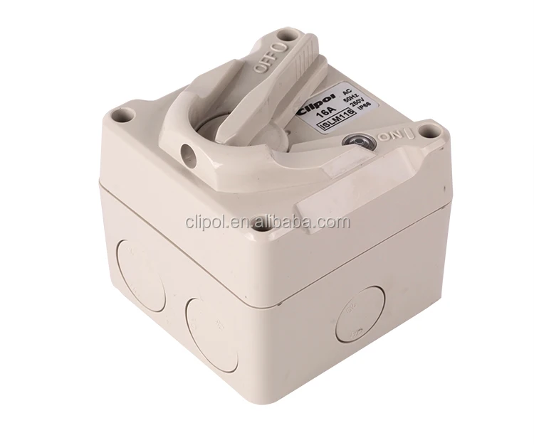 AS NZS Electric Isolator 16A - Water-Resistant Outdoor Switch