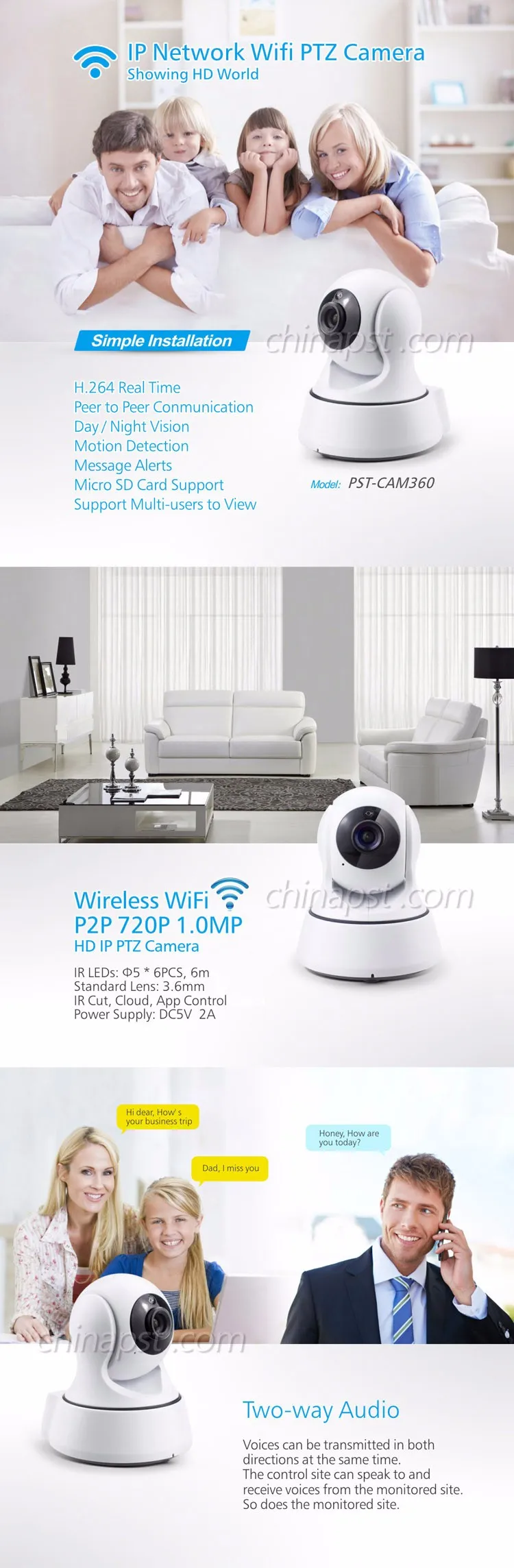 2018 Hot Sale Android/iphone Cam360 App Hd Mini Oem Home Ir Security ...