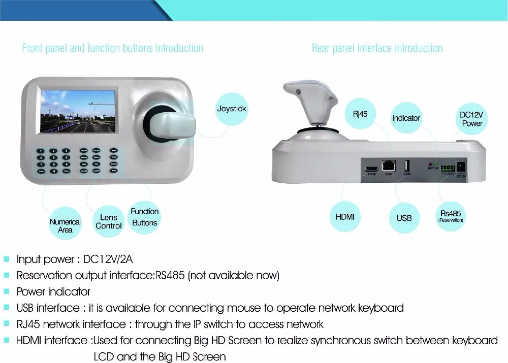 Cctv 3d Keyboard Controller 3d Network Ptz Keyboard For Ip Ptz Camera - Buy Cctv 3d Keyboard ...