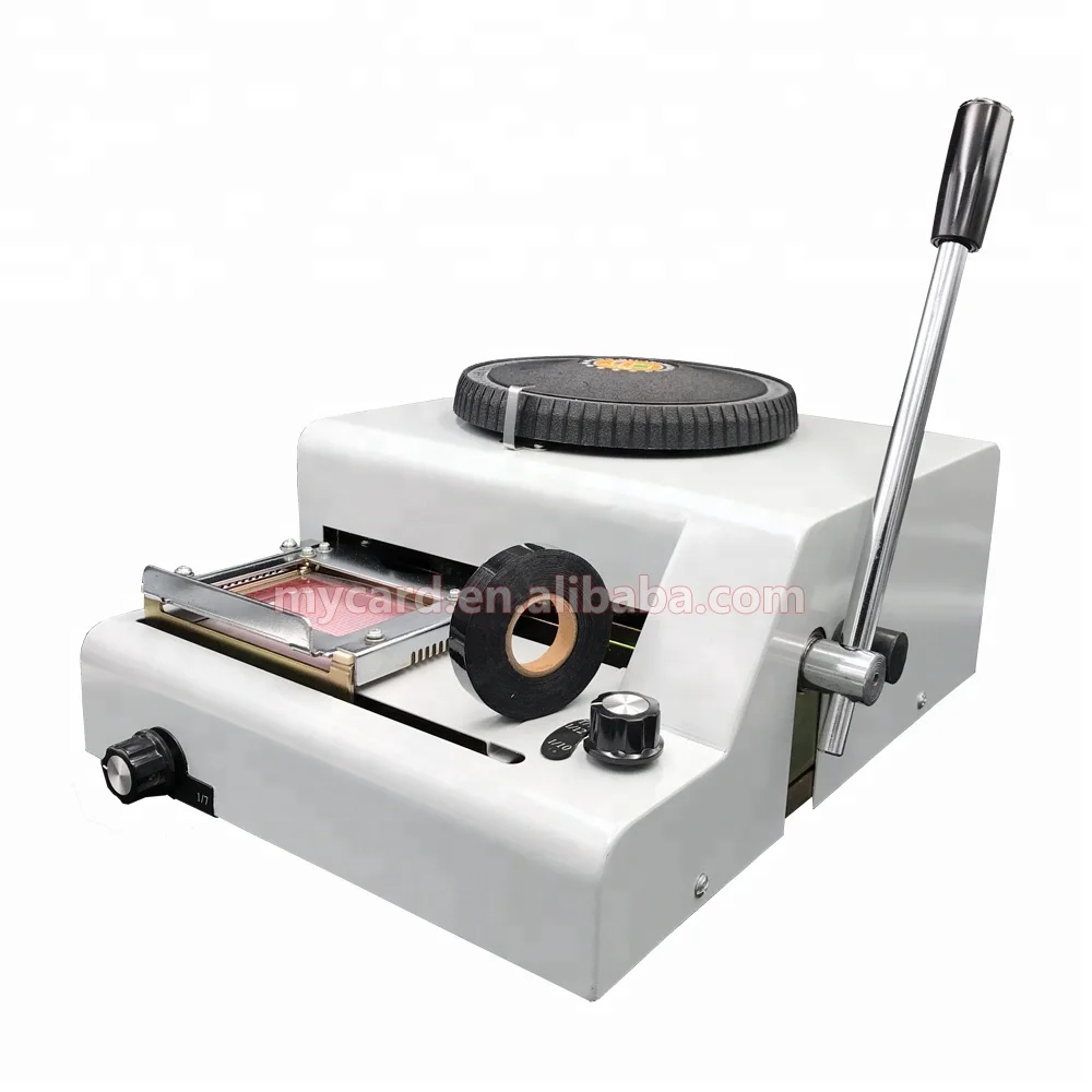 New Design Manual PVC Card Indent Printing Machine with Embosser ...