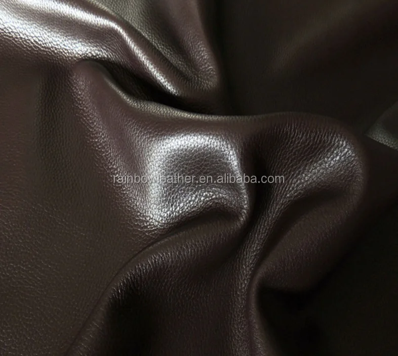 Thick Corrected Leather with Natural Emboss Hide Grain Cow Skin Leather ...
