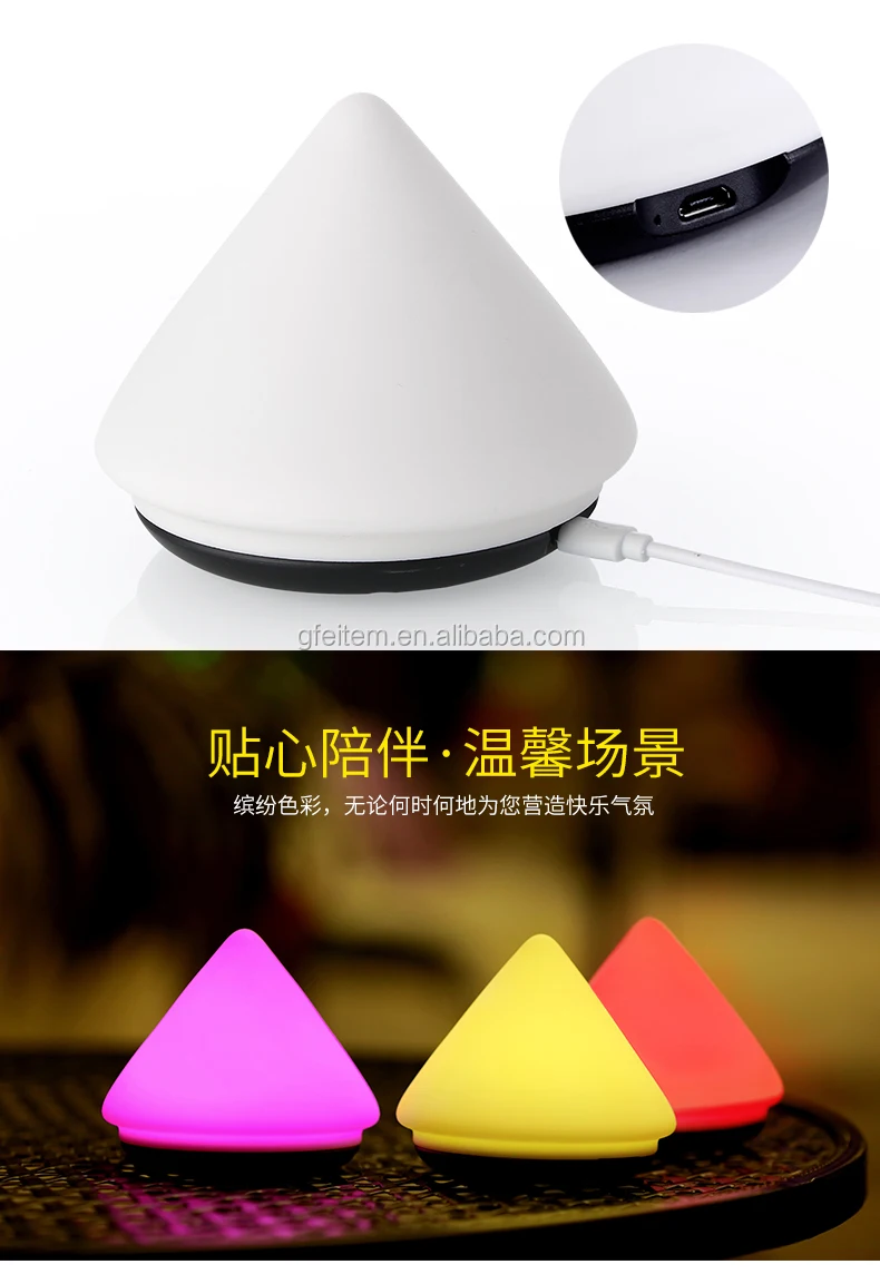 New Led Color Mini Sensitive Tap Press Down Touch Night Bed Desk Lamp ...