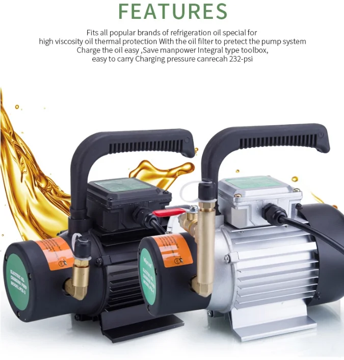 Pco-3 Electric Oil Charging Pump For Small And Medium Refrigeration ...