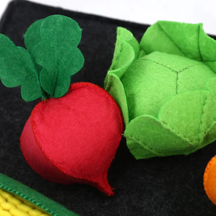 New Design Felt Food Vegetable Toys - Handmade Kitchen Set