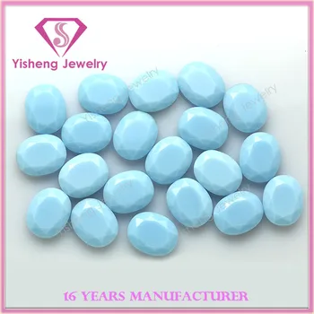 Oval Light Blue Jade Fancy Polished Glass Rough Gemstones - Buy Rough ...