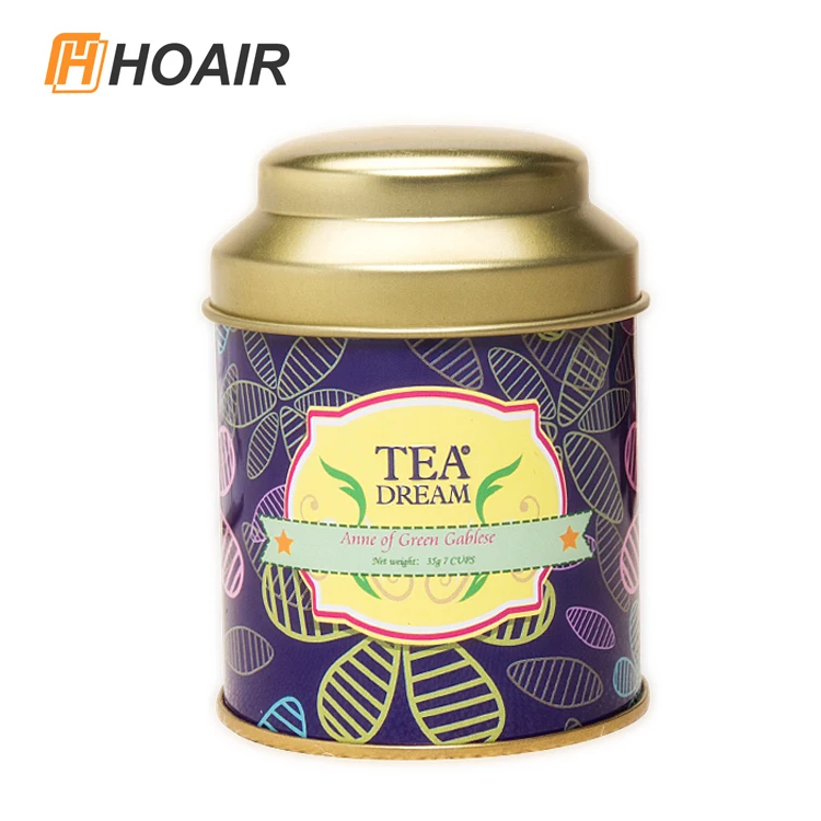 Custom Printing Cylinder Tea Tin Can Wholesale Round Collection Empty ...