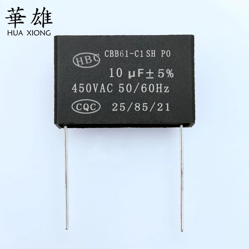 Cbb61 10uf 450v Ac Motor Run Capacitor - Buy Cbb61 10uf 350vac ...