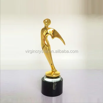 Wholesale Gold Metal Flying Man With Wing Angel Trophy With Black ...