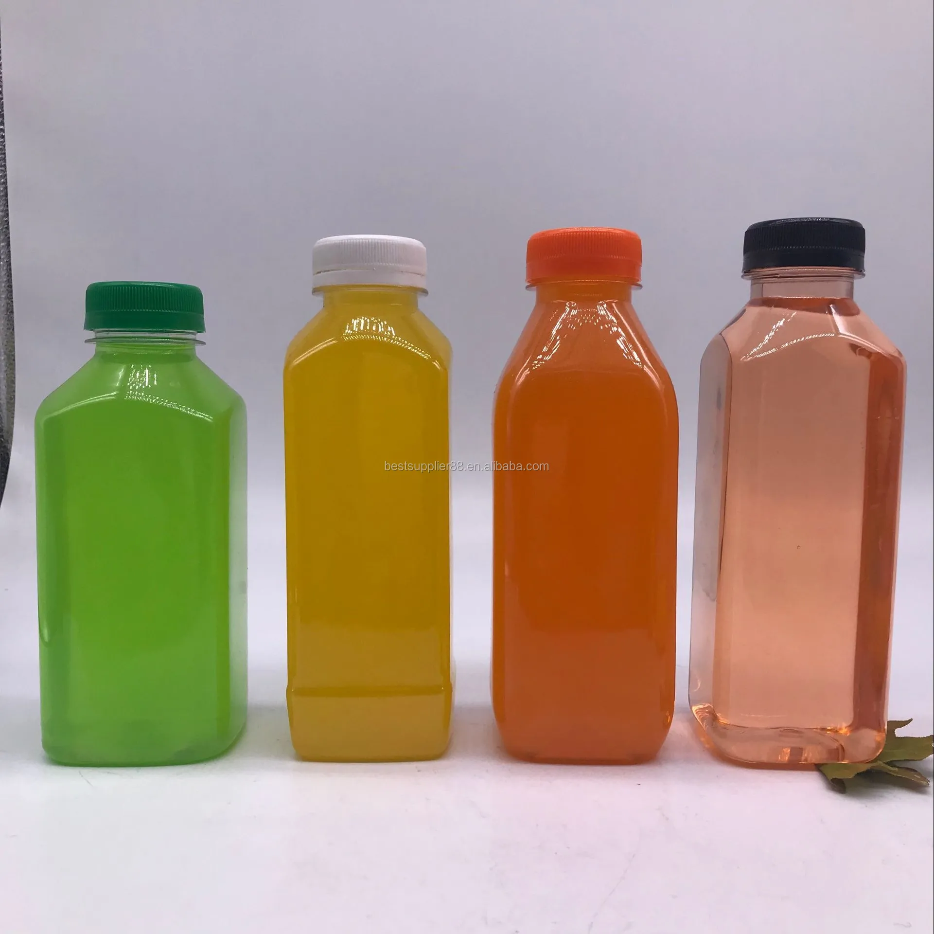 250ml 350ml 400ml 500ml 1000ml Clear Pet Plastic Round Shape Bottle ...