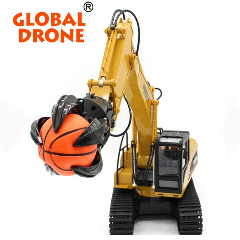 Huina Toys 1571 1:14 2.4ghz 16ch 680-degree Rotation Movable Stick Boom ...