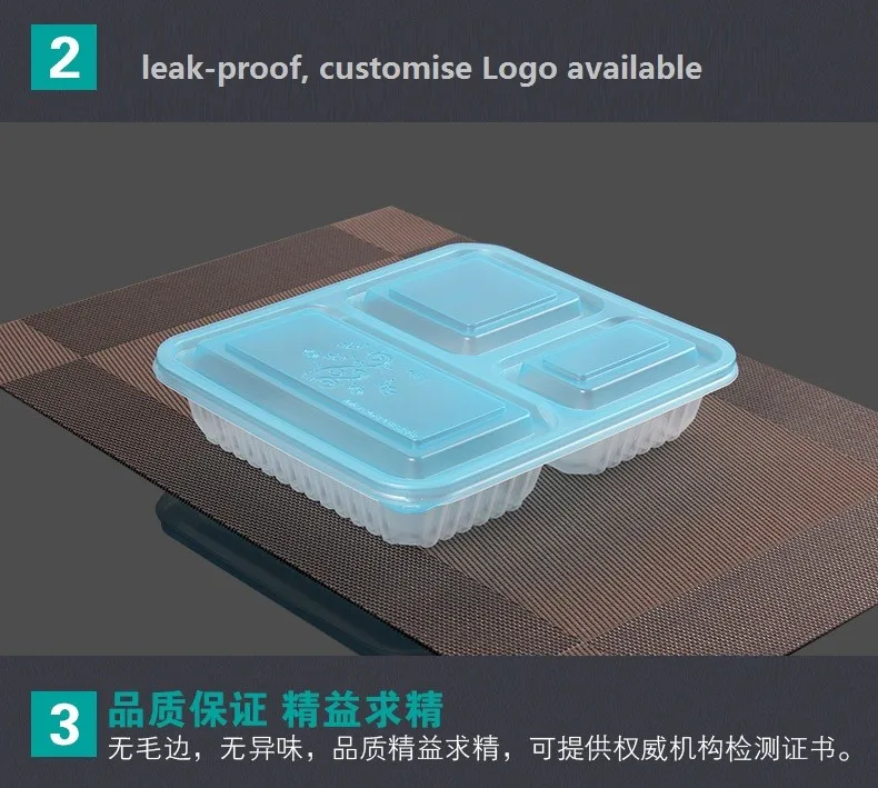 Factory Wholesale 3 Compartment Food Container - Buy Food Grade Plastic ...