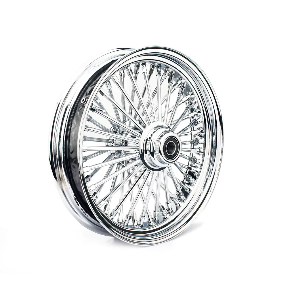 Custom 48 Spokes Chrome Motorcycle Wheels For Harley Davidson - Buy ...