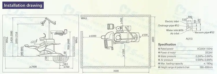 2016 New Type Standard Size Dental Chair - Buy Standard Size Dental ...