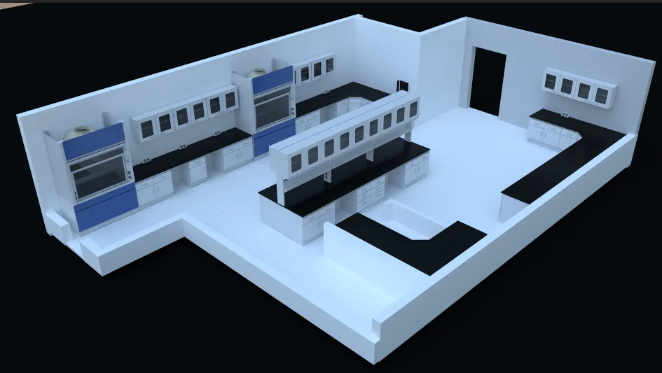 Chemical Laboratory Equipment Furniture Drawing Physics Lab Layout ...