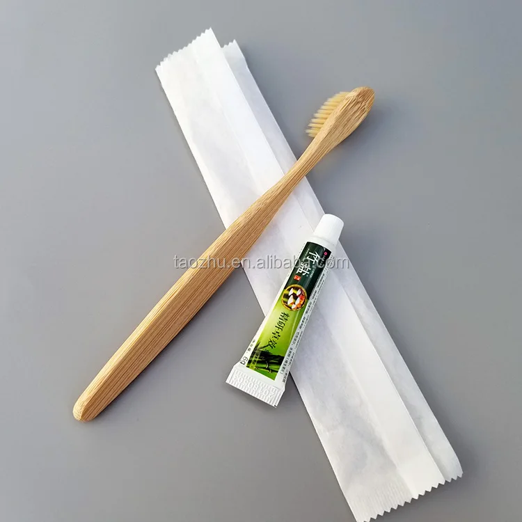Eco Friendly Natural Bamboo Toothbrush Hotel Toothbrush Kit With ...
