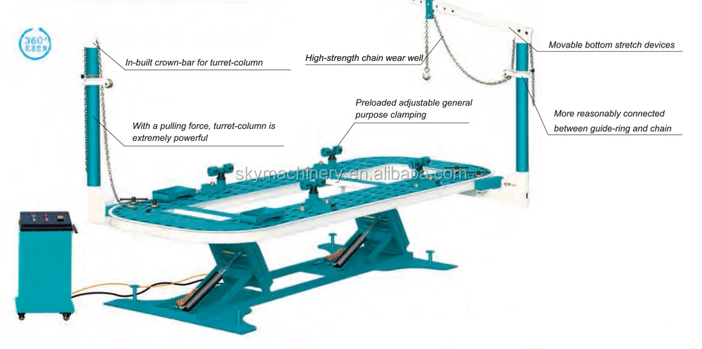 FS3 china chassis bench/straightening car/auto body frame machine ...