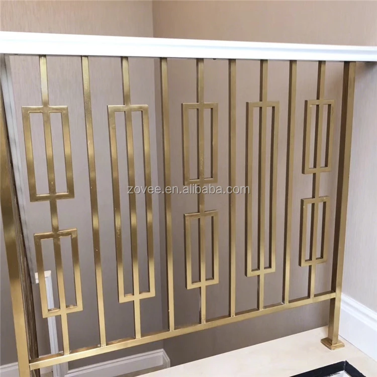 Golden Ss Railing For Stairs And Balcony - Buy Color Gold Stainless ...
