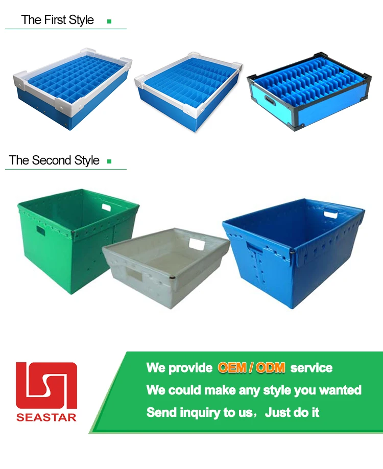 High Quality Corrugated Plastic Shipping Containers Folding Corrugated ...