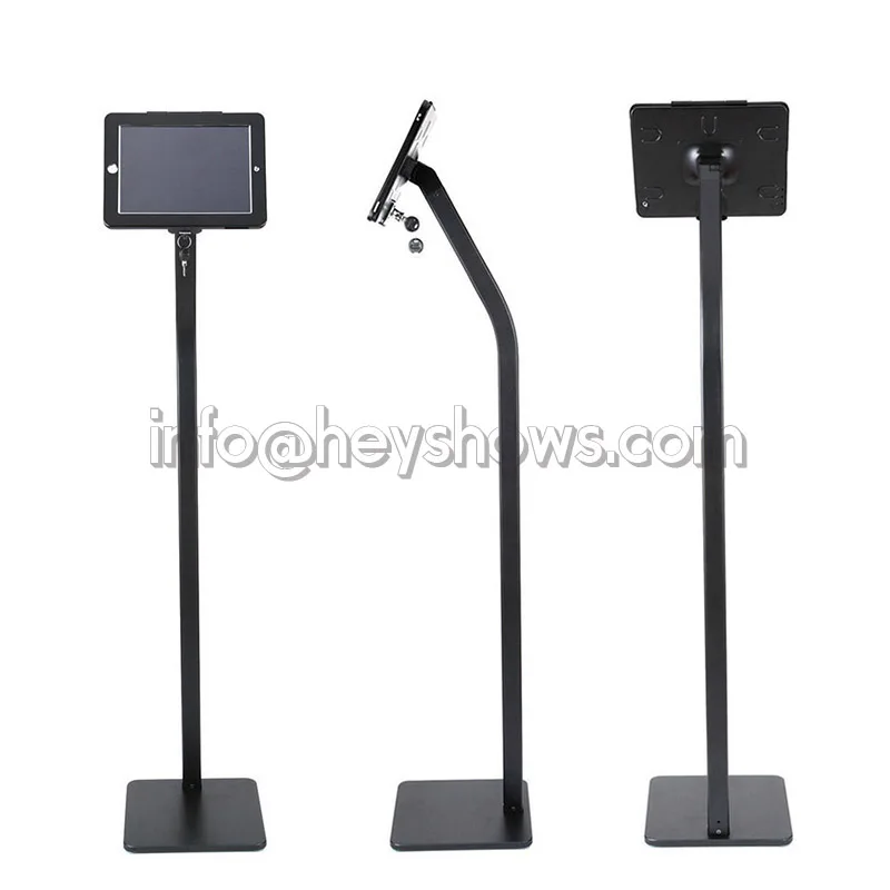 Metal Ipad Security Floor Stand Tablet Display Lock Holder Anti Theft ...