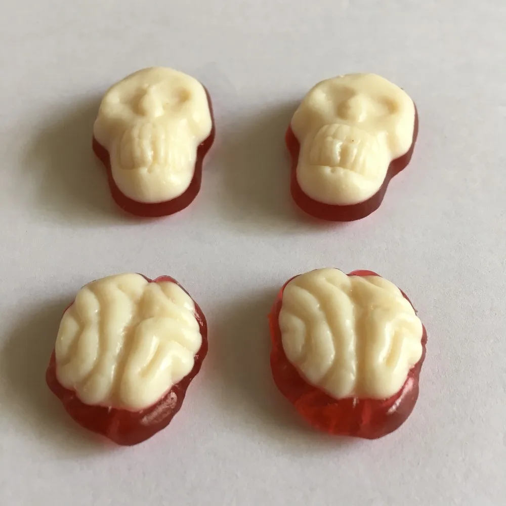 Halloween Candy Gummibärchen Skelett Schädel Gehirn Form Gummibärchen ...