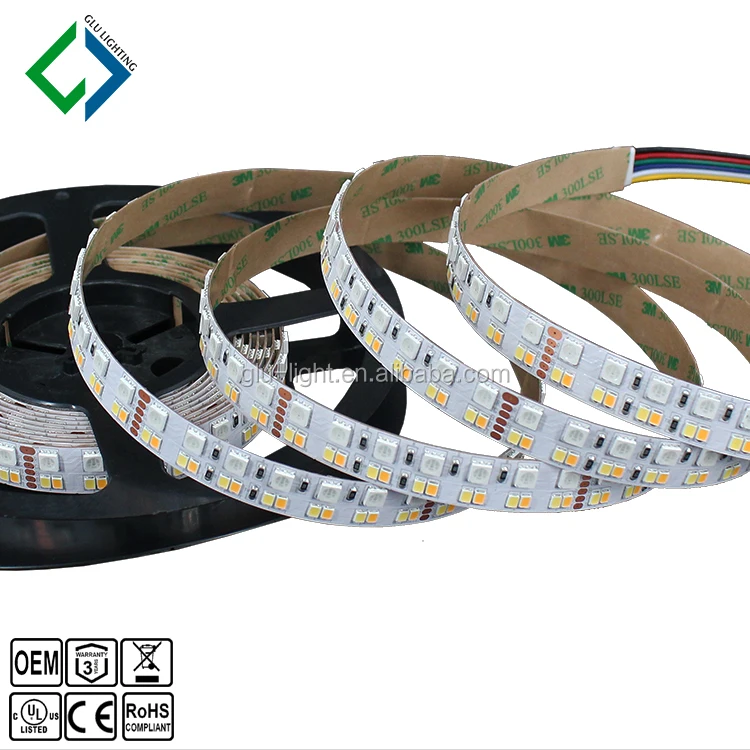 24v Double Rows High Cri Rgb Cct Led Strip 24v 5 Colors Chroma Ra95 ...