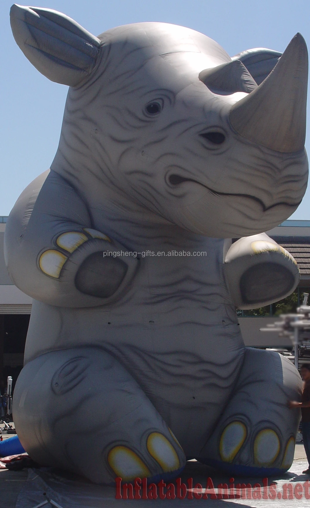 Customized Inflatable Advertising Rhino,Pvc Inflatable Rhino Balloon ...
