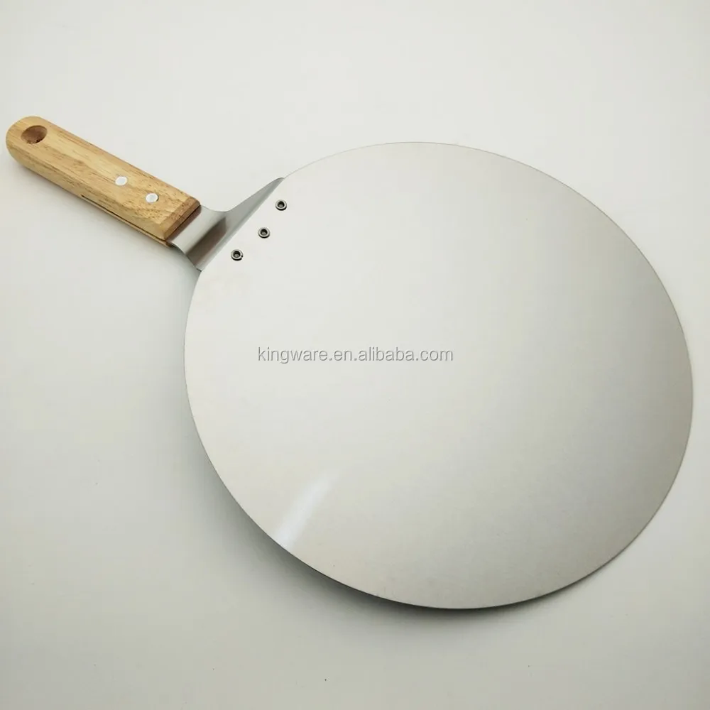 Home And Kitchen Products Bakeware Pizza Stand Holder With Wood Handle ...