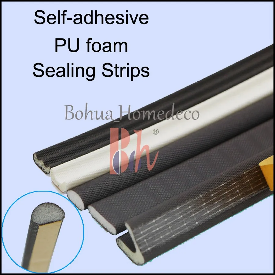 Self Adhesive Pu Foam Tape Cladding D Type Flexible Door Window Sealed ...