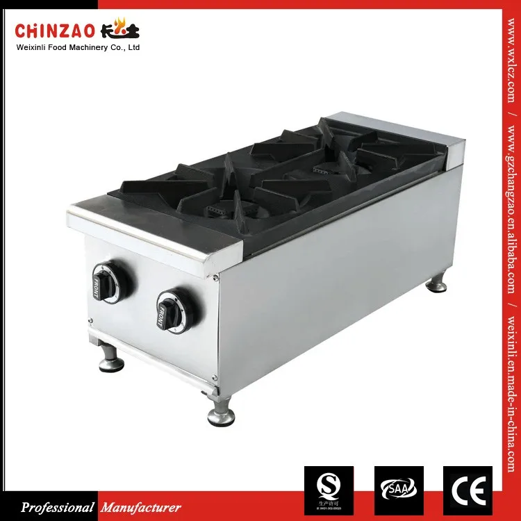 Stainless Steel Commercial Kitchen Countertop LPG Gas Cooker for Sale ...