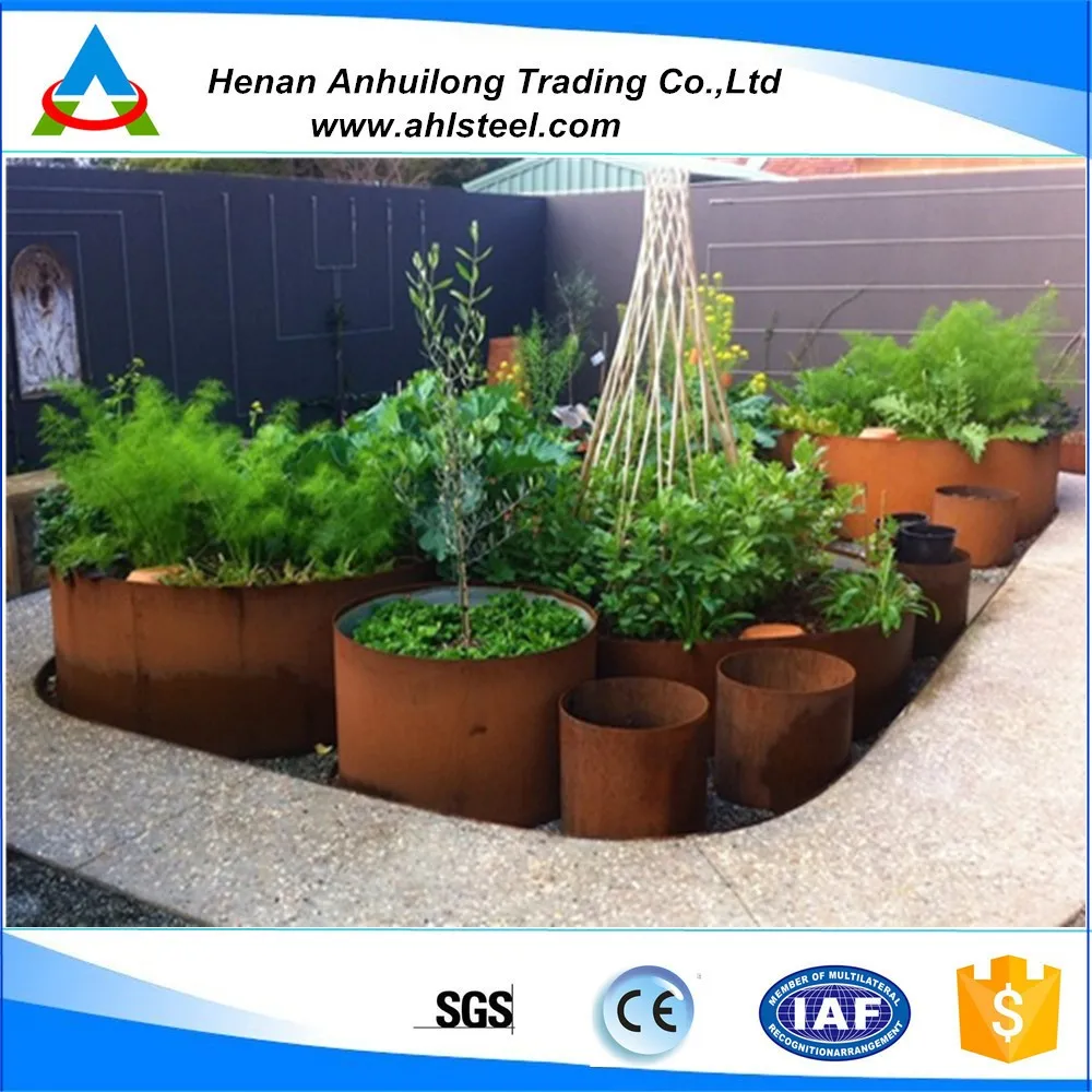 Black Rusty Garden Edge - Stylish Metal Landscaping Edging