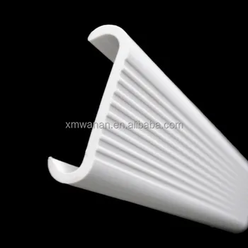 Cool Extrusion C Shape Plastic Profile Decoration White Pvc Cover Strip ...