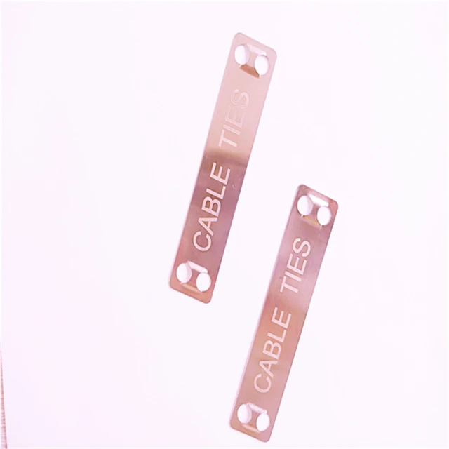316 Stainless Steel Cable Label Tags Engraved By Laser - Buy 316 ...