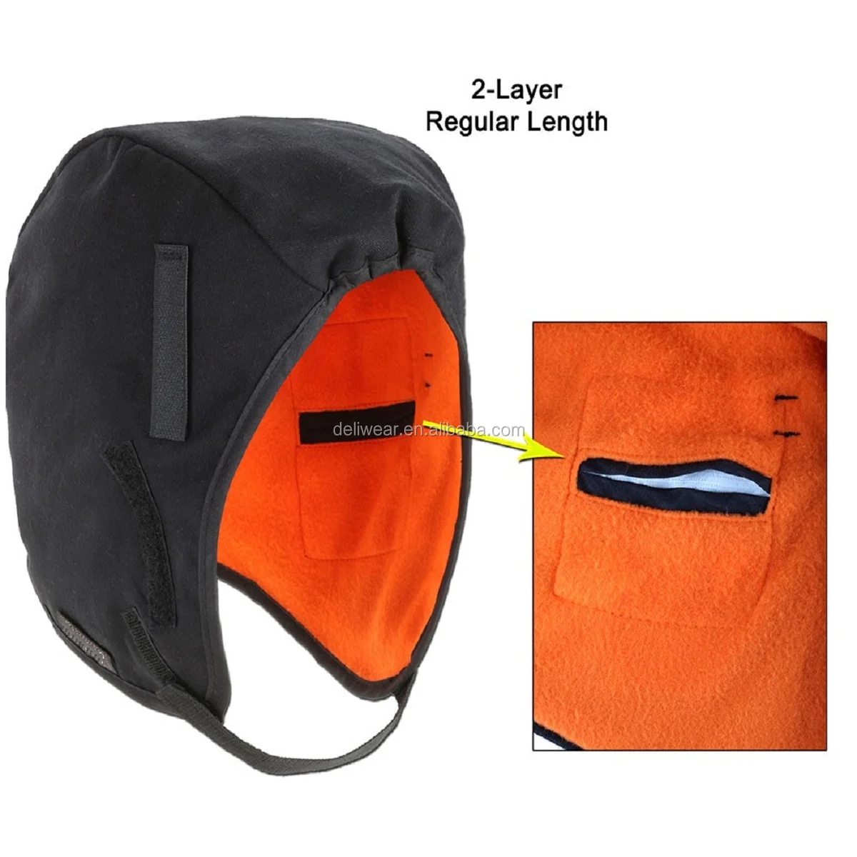 NFPA70E Compliant Fire Resistant Welder Cap - Winter Liner