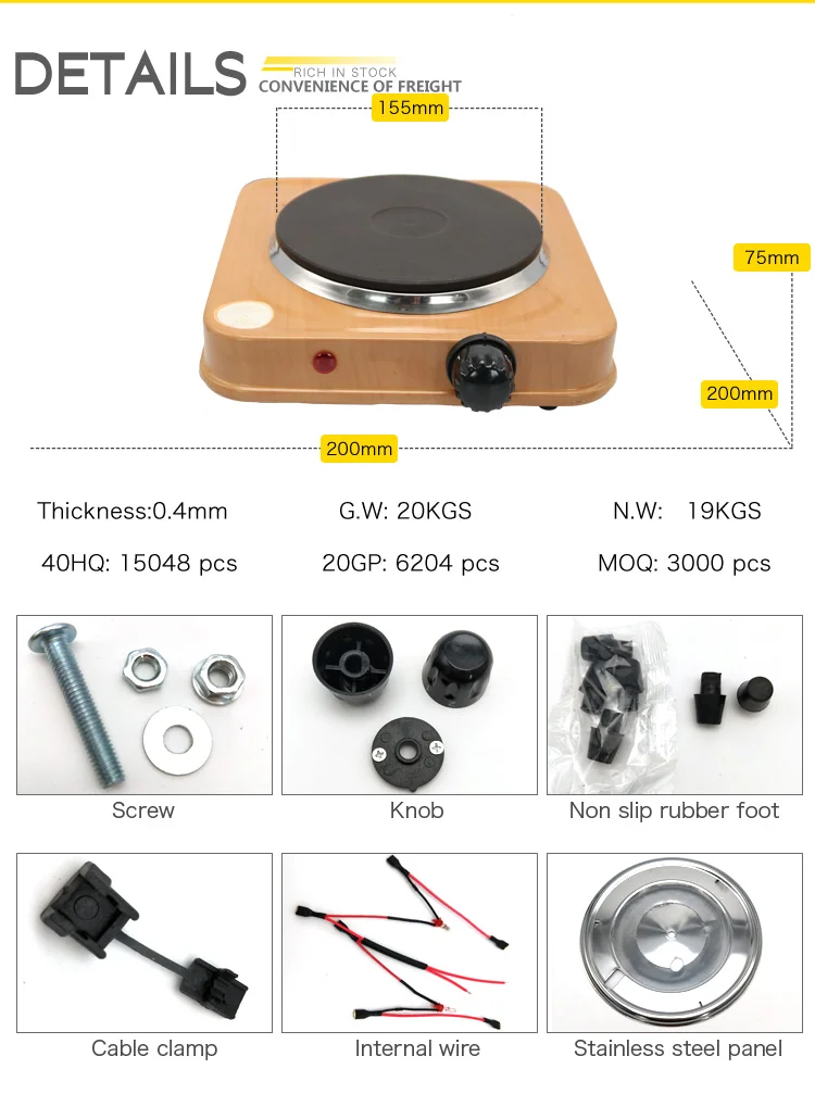 Electric Stove Single Burner 1000w Solid Plate - Buy Electric Stove ...