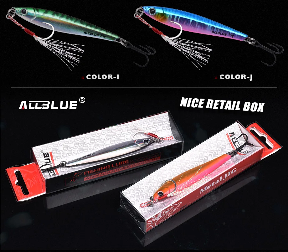 Allblue 35g Sardine Hot Stamping Shore Fishing Metal Jig Lures For Fishing - Buy Metal Jig Lure ...