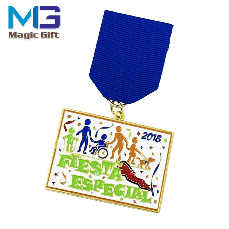 Custom Medal Press Machine With Various Shape And Color With Lanyard ...