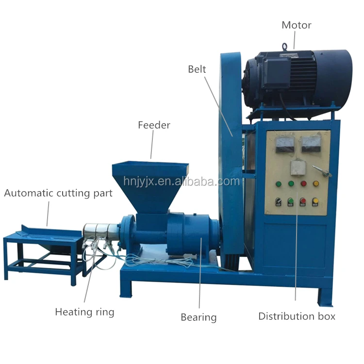Wood Bricket Making Machine Machinery Rice Husk Press Briquetting Plant ...