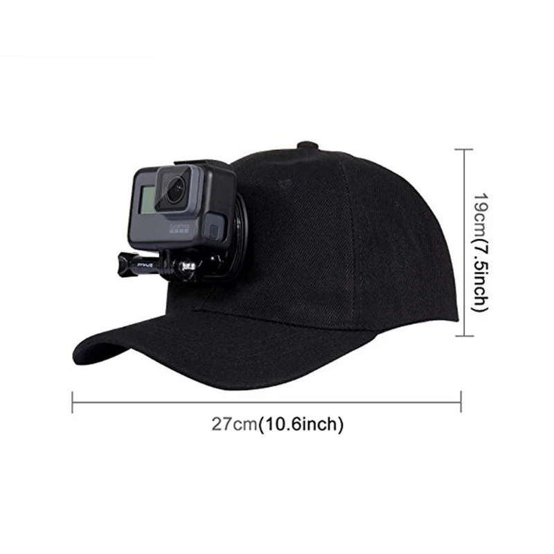 Baseball Cap With Quick Release Mount Base For Go Pro Camera 7 6 5 4 3 ...