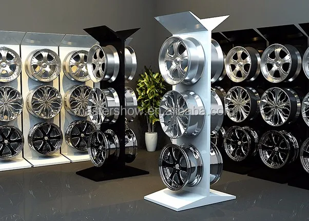 Famous Car Shop High Quality Wheel Rim Display Rack Tire Display