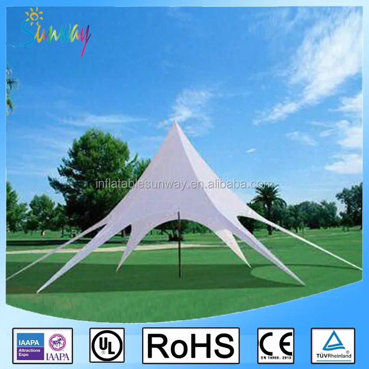 Hot Sale Star Shaped Tent,Single/double Pole Star Tent Red Bull Star ...
