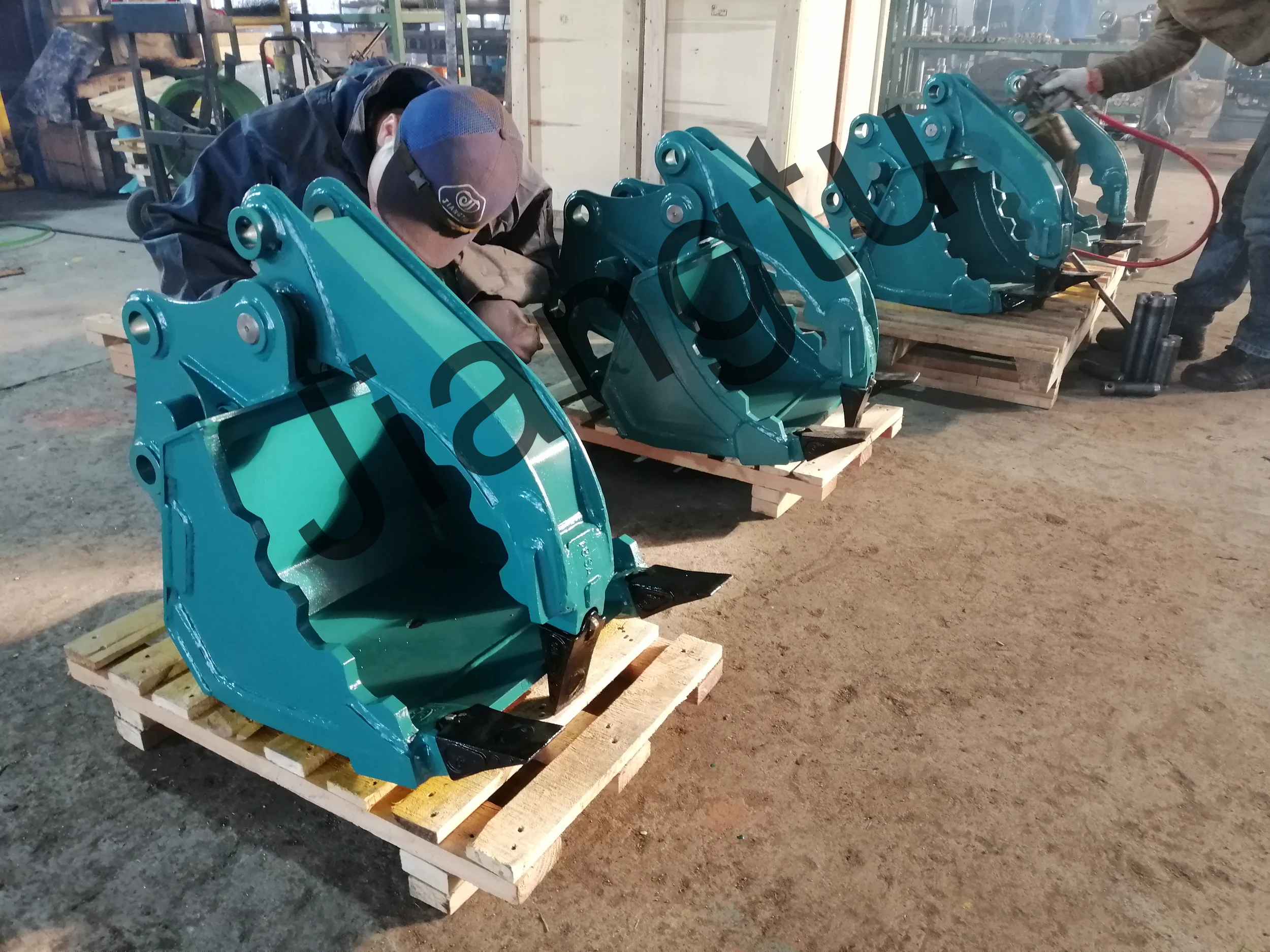 Excavator Attachments Thumb Rock Stone Bucket Hydraulic Grab Bucket ...
