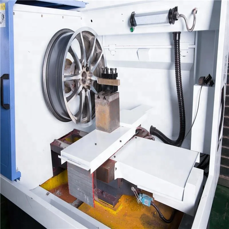 Auto Feeding Fiber Cnc Wheel Lathe Milling Cutting Machine Alloy Wheels ...