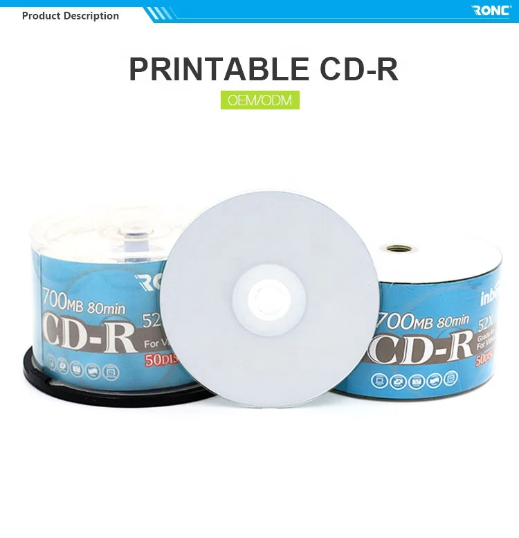 Wholesale empty cds disk recordable compact disc cdr, 80min 700 mb 52x ...