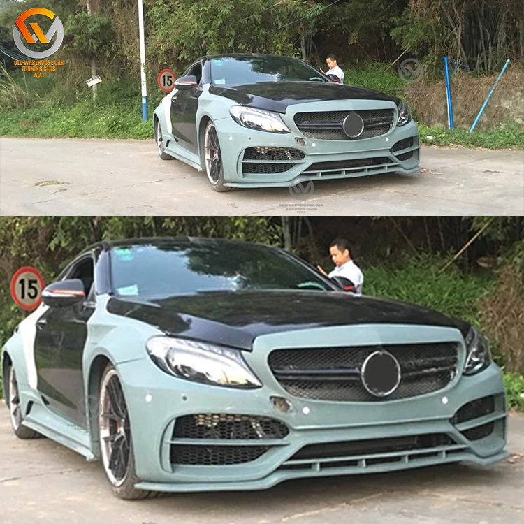 PD Style Wide Body Kit for W205 C63/C63S Coupe Sedan
